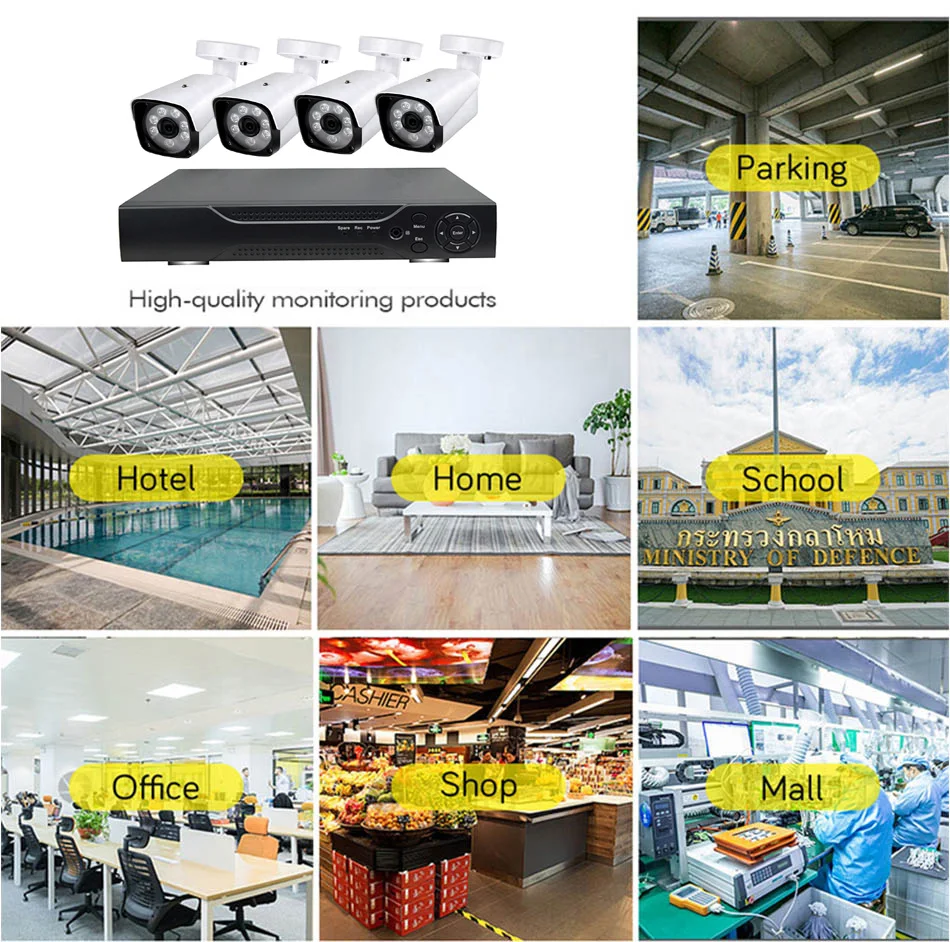 ENSTER 4channel AHD Kit - Secure Your Home Efficiently