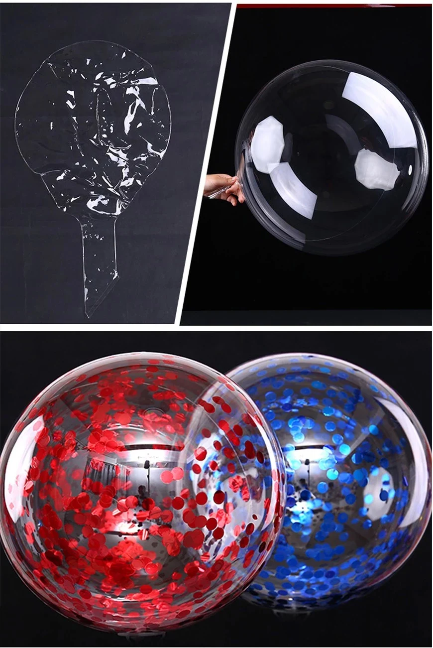 18-inch Net Red Bobo Ball Transparent Balloon With Sequins To Promote ...