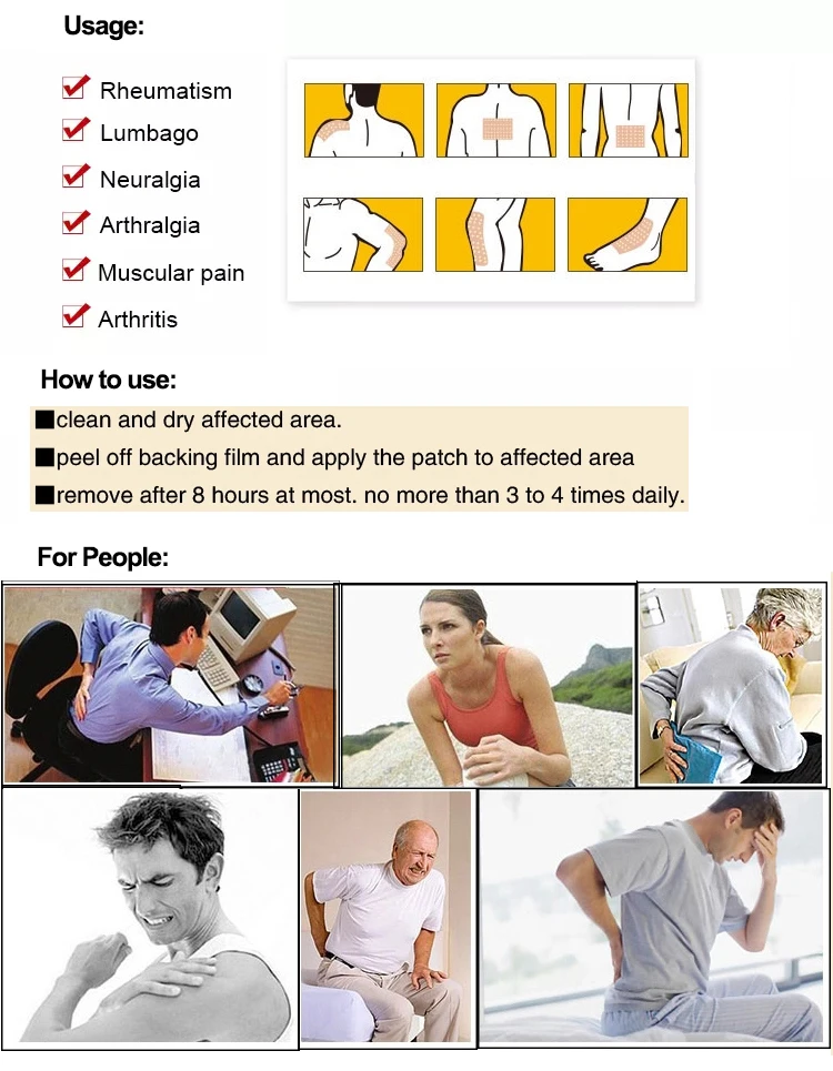 Hot Capsicum External Medicated Plaster Neck Pain Relief Turkey ...