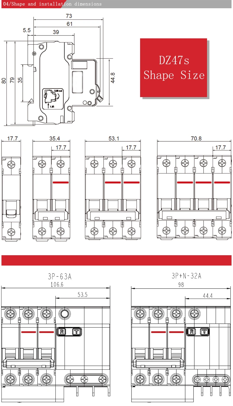 Delxi Dz47s 2 Pole Dc Mcb 10a 16a 20a 25a 32a 40a 50a 63a 20 Mcb Air Mini Circuit Breaker - Buy ...