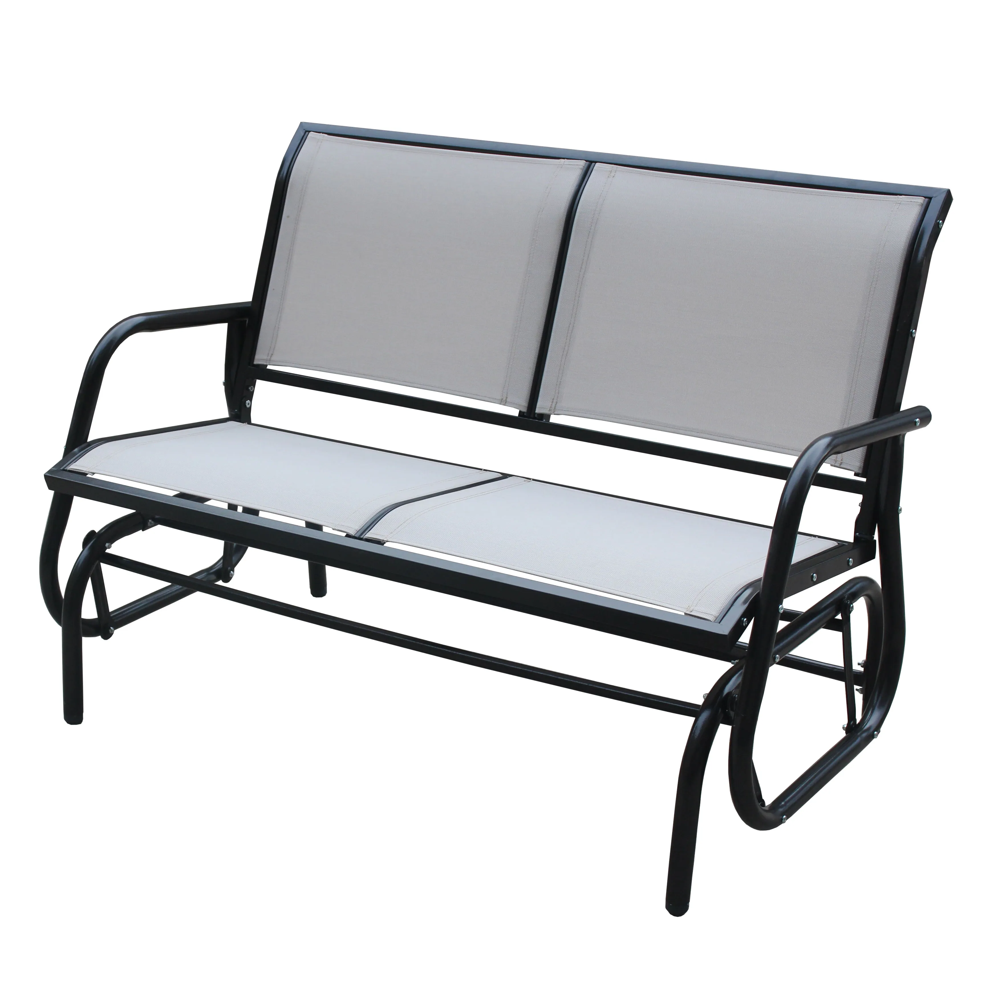 2-person Steel Rocking Chair Glider Chair For Outdoor Patio Garden ...