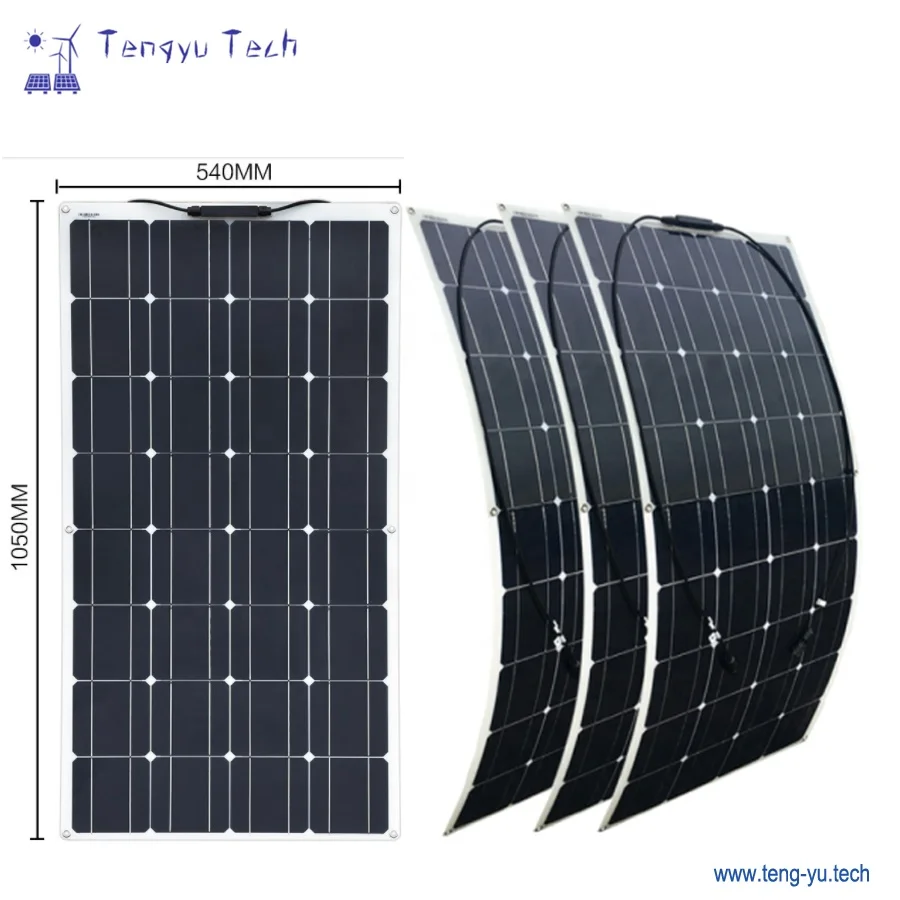 90w Monocrystalline Semi-flexible Solar Panel Etfe Flexible Solar Panel ...