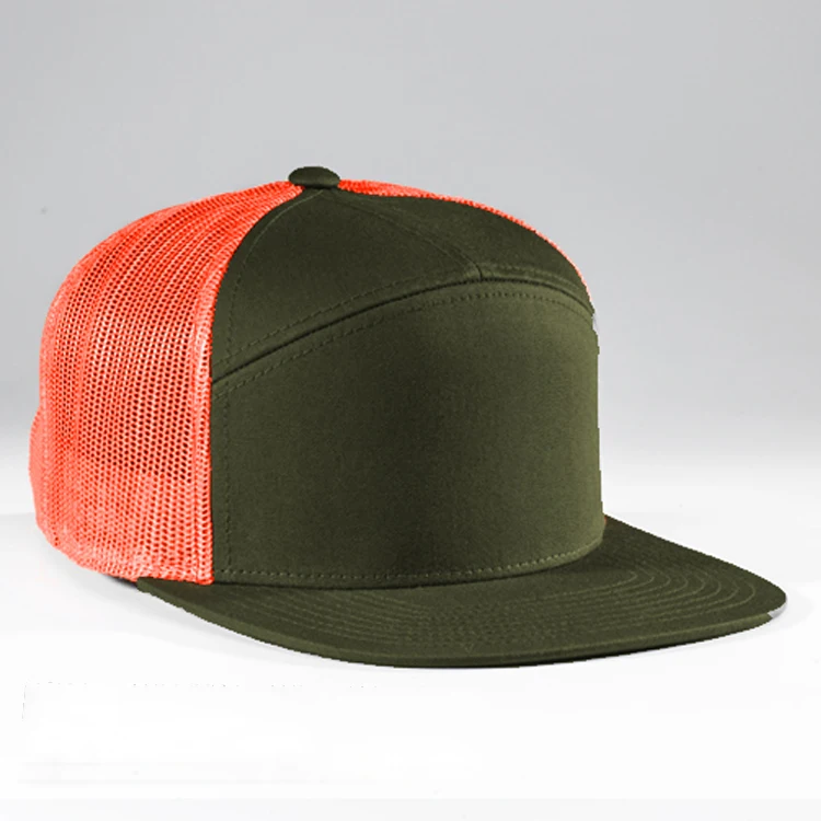 High Quality Custom Plain Blank 5 Panel Hat 7 Panel Cotton Twill &mesh ...