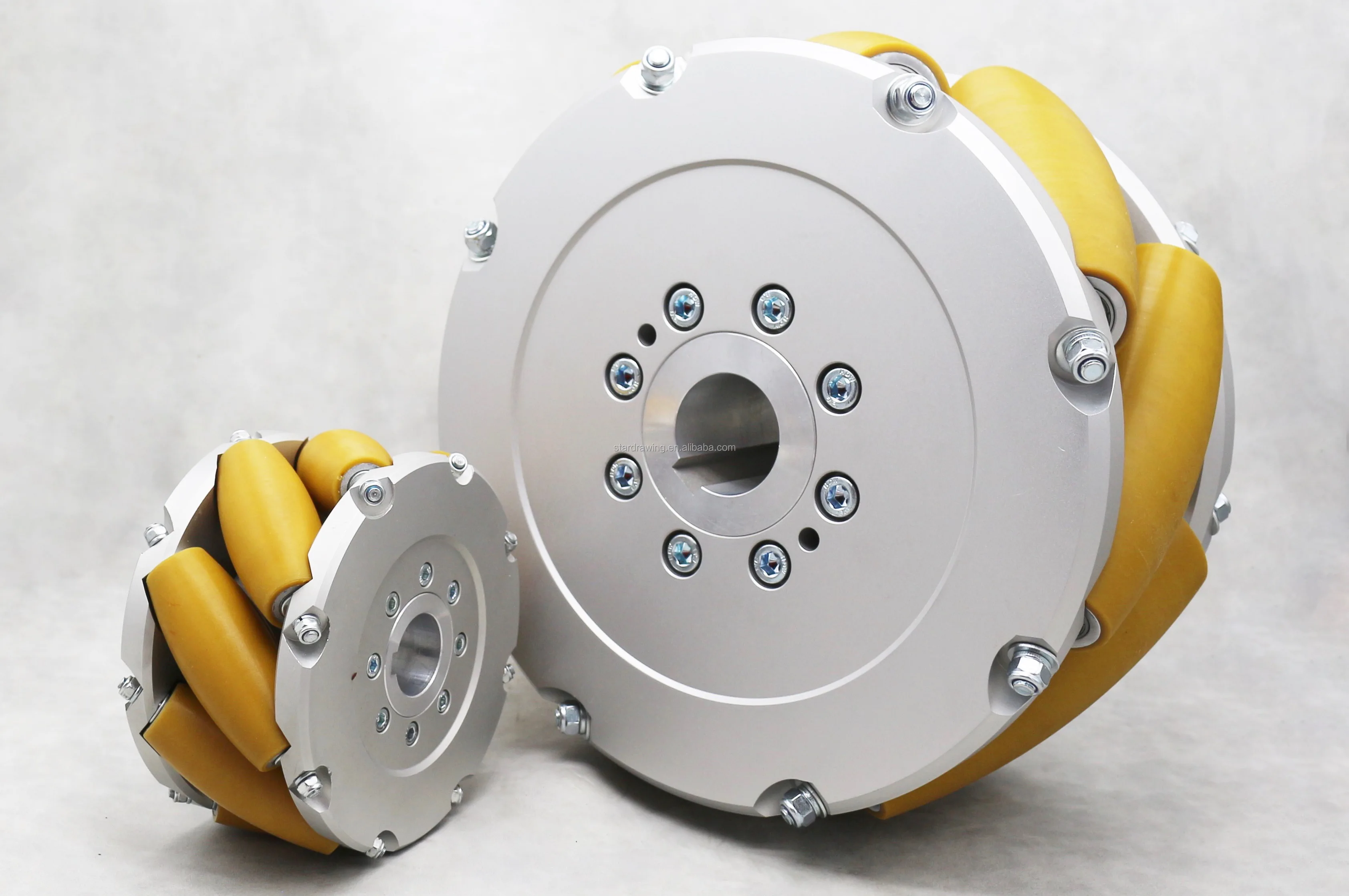 SS Industrial Mecanum Roller Wheel 9 Inch 1 Ton Load