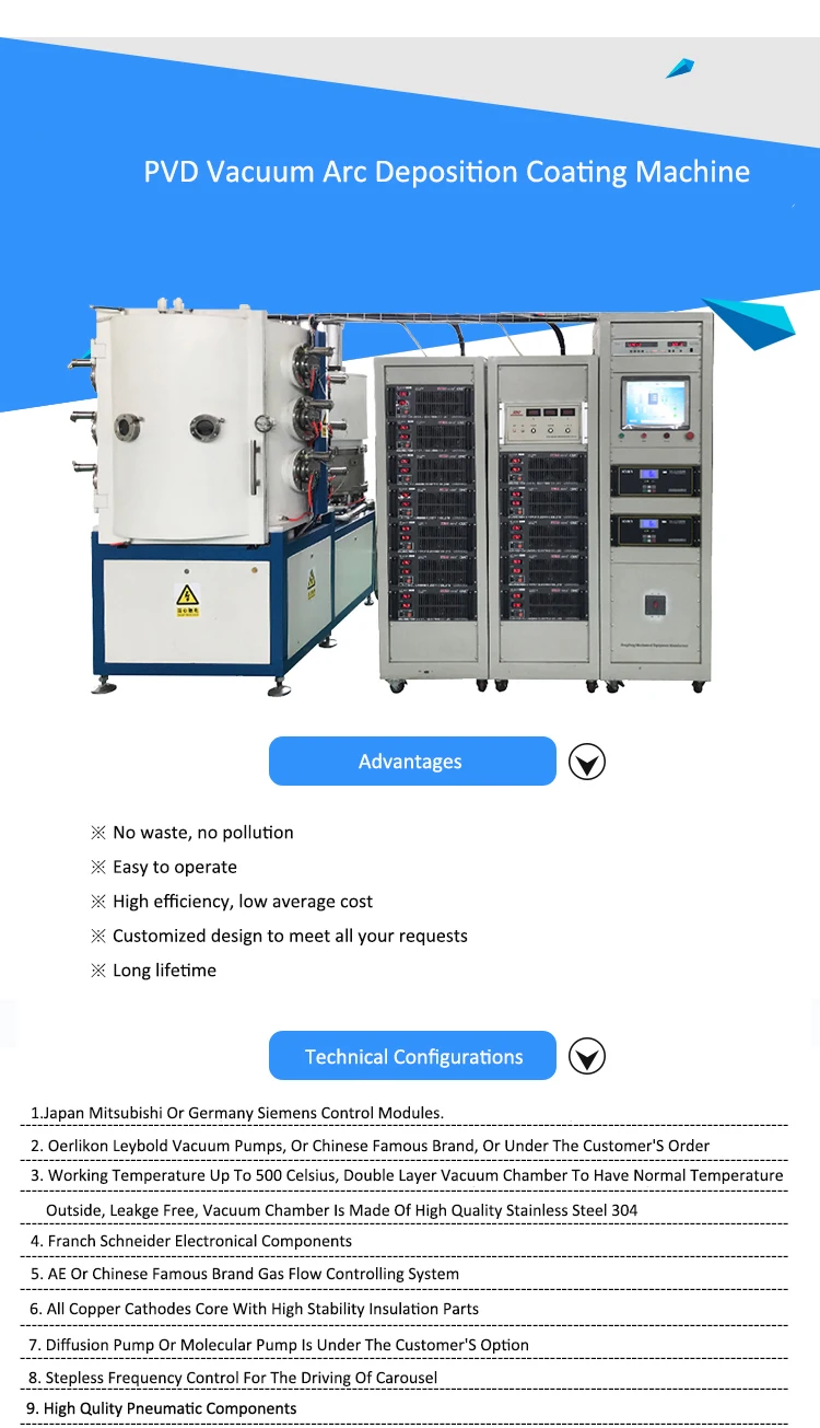 Ion Plasma Plating Pvd Cathodic Arc Evaporation Deposition Machine ...