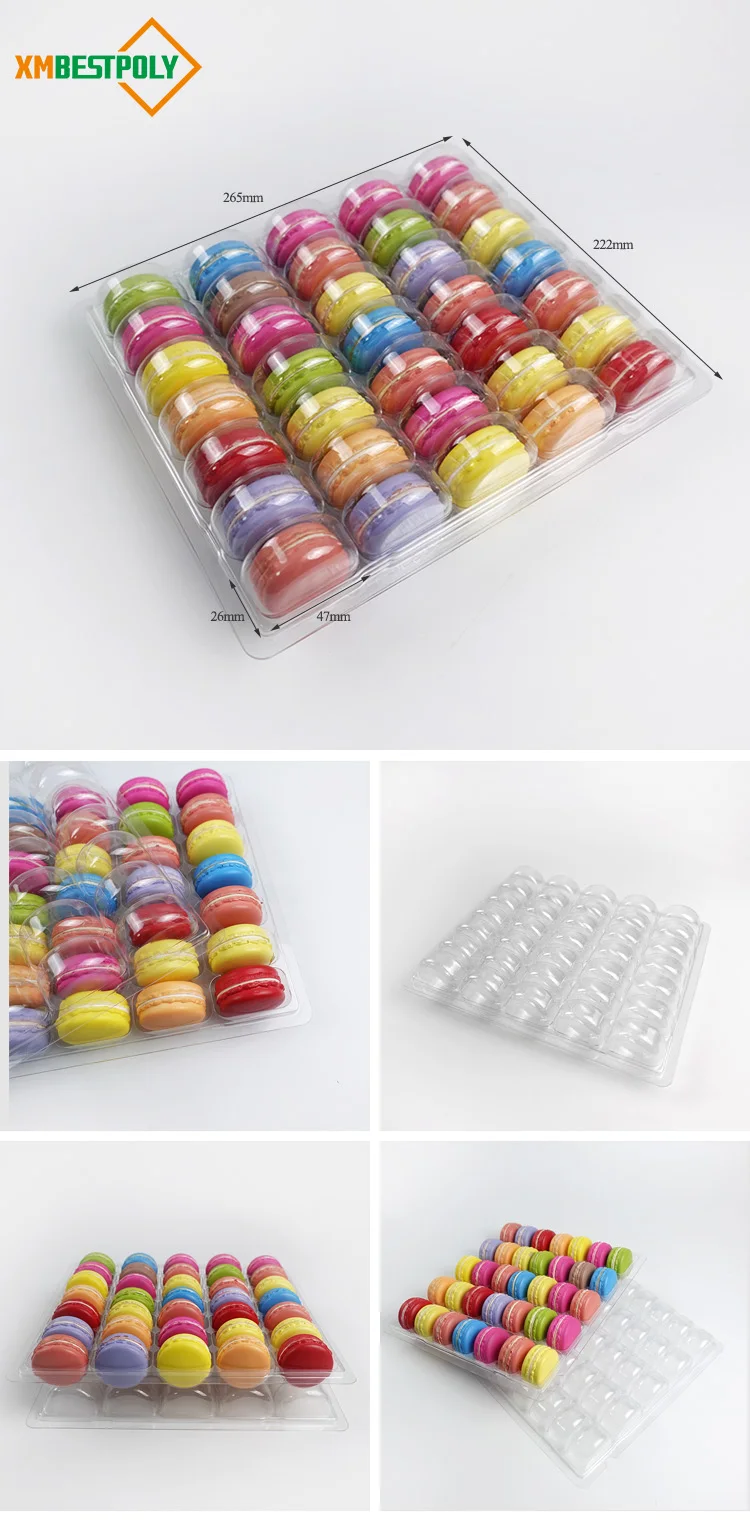 35 Macaron Plastic Blister Pack Macaron Plastic Clamshell Macaron ...