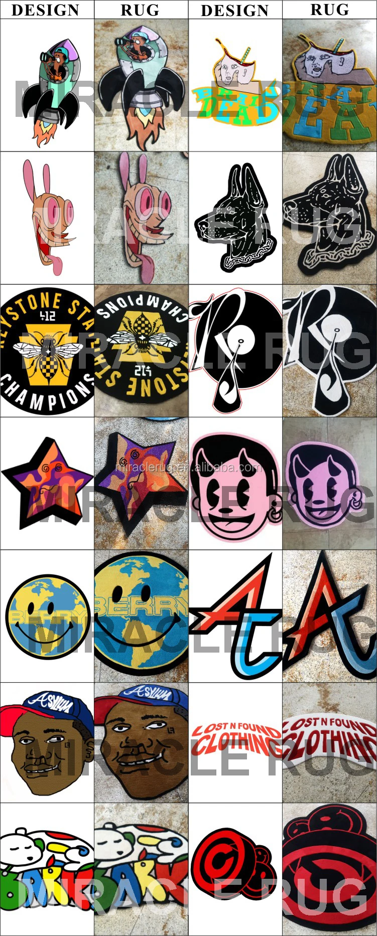 Hypebeast Rugs With Logo Floor Door Mat Dropshipping Designer ...