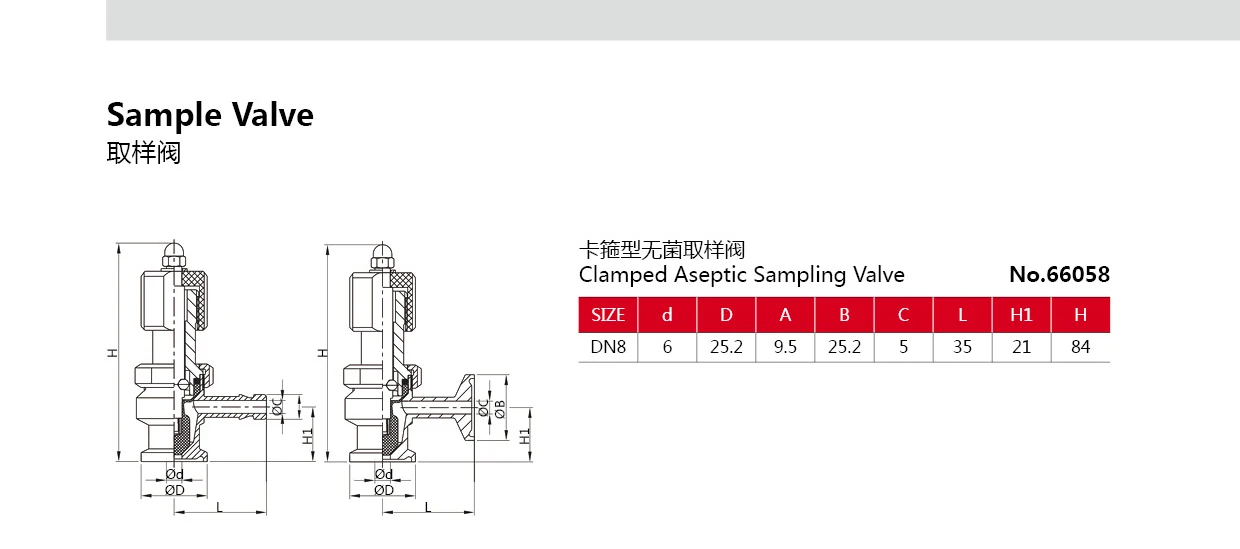 DN8 Made in China SS316L Sanitary Stainless Steel Food Grade OEM ...