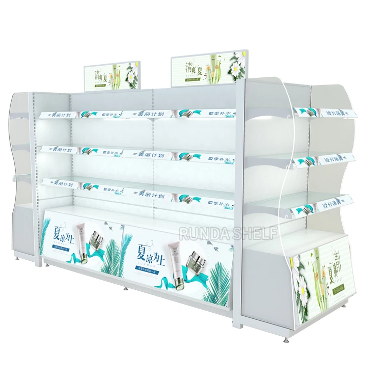 Rak Supermarket Gondola,Rak Kosmetik Rak Pajangan Supermarket Dengan ...