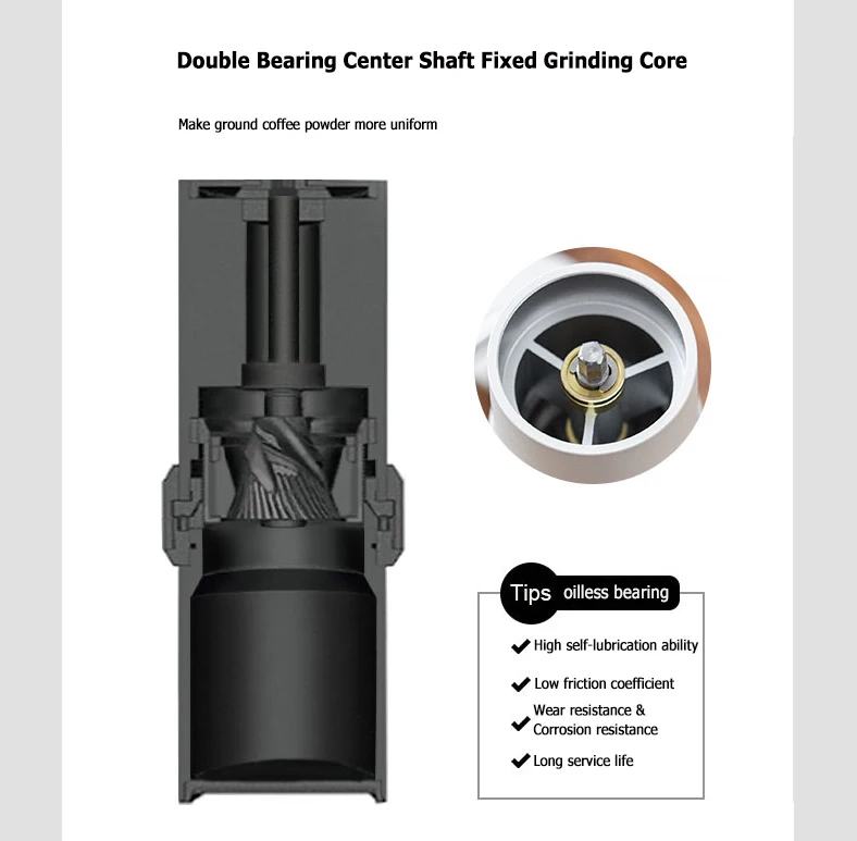 2020 Diguo New Fx Mini 20g Black Color Stainless Steel Manual Coffee ...