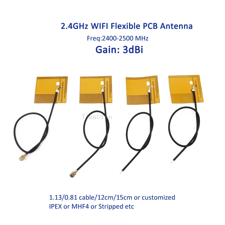 Ipex High Gain Laptop Internal 2.4ghz Wifi Flexible Pcb Aerial 3dbi 4g ...