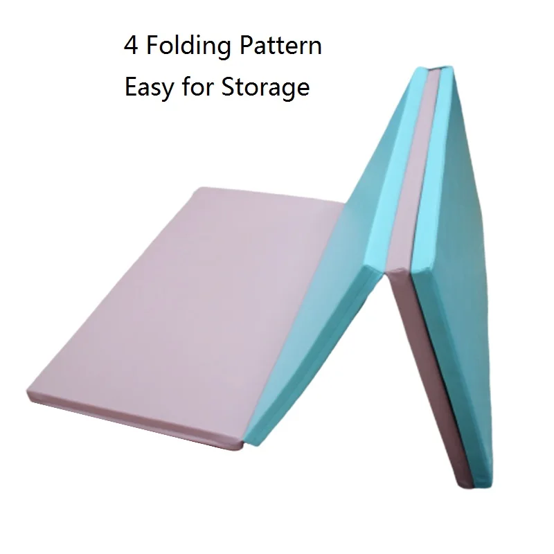 4x8 Pu Leather Epe Foam Four Folding Kids Rest Mat Soft Waterproof Baby ...