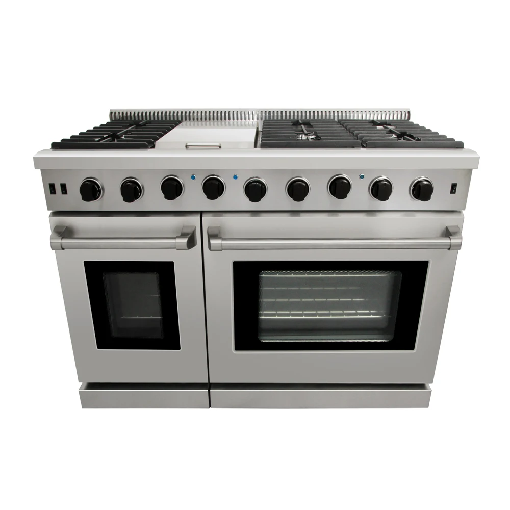 Hyxion Hyxion4801u 6 Gas Stove Double Gas Oven Range Freestanding Home ...