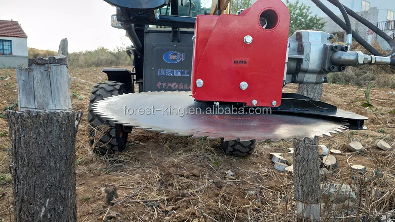 Excavator Hydraulic Saw Head Attachment For Cutting Tree Edge - Buy ...
