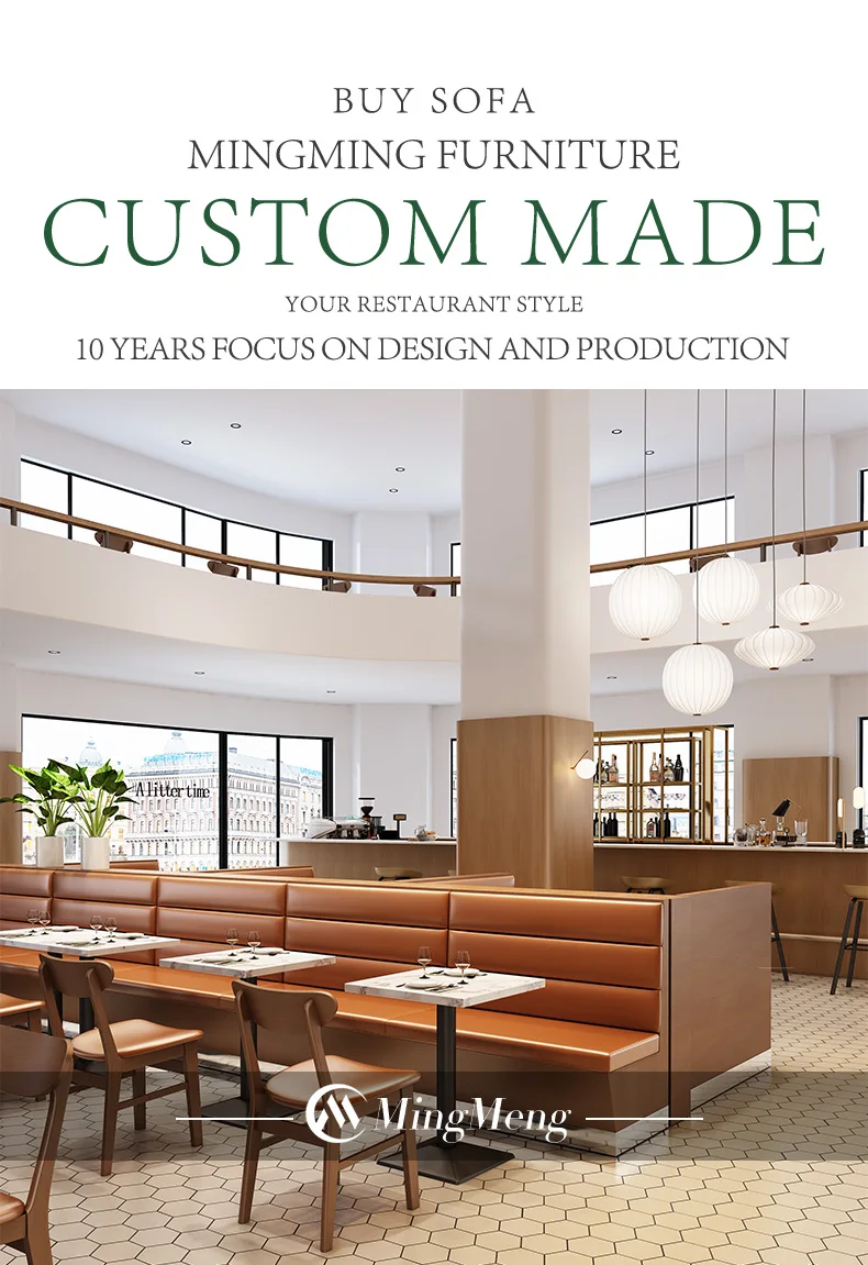 Corner Booth Seats with Tufted Leather Velvet Material