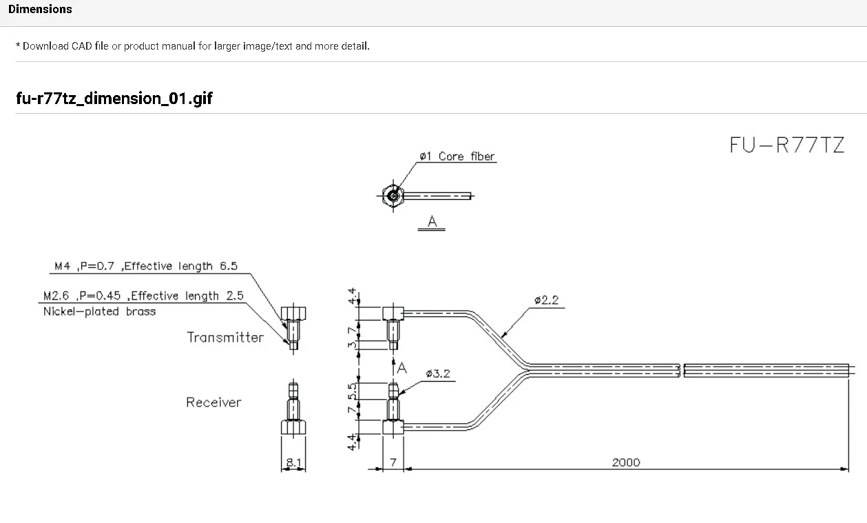 KEYENCE FU-R77TZマニュアル-校正光ファイバーセンサー透過型ファイバーユニット新しいオリジナル| Alibaba.com