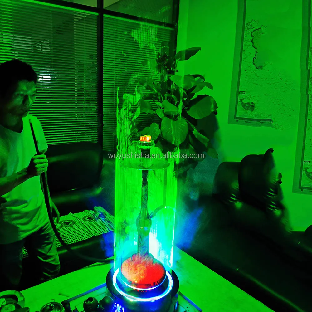 Big Laser Light Club/bar/wine Display Shisha Rechargeable Led Plate Hookah Led - Buy Shisha Zinc ...
