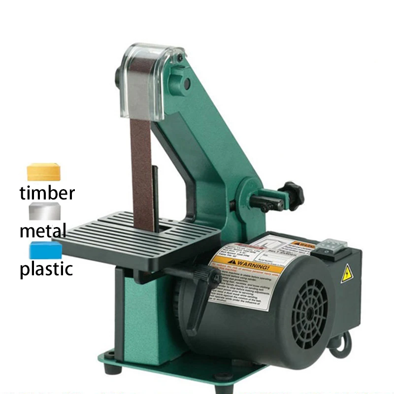 350w Small-scale Copper Wire Vertical Belt Polisher Woodworking Metal ...