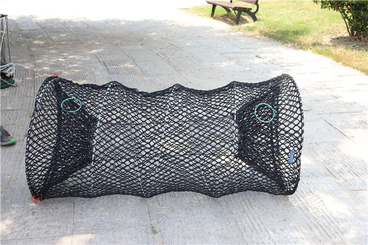 Knotless Folded Fishing Net Cage Spiral Pot Spring Coil Trap Cod Trap ...