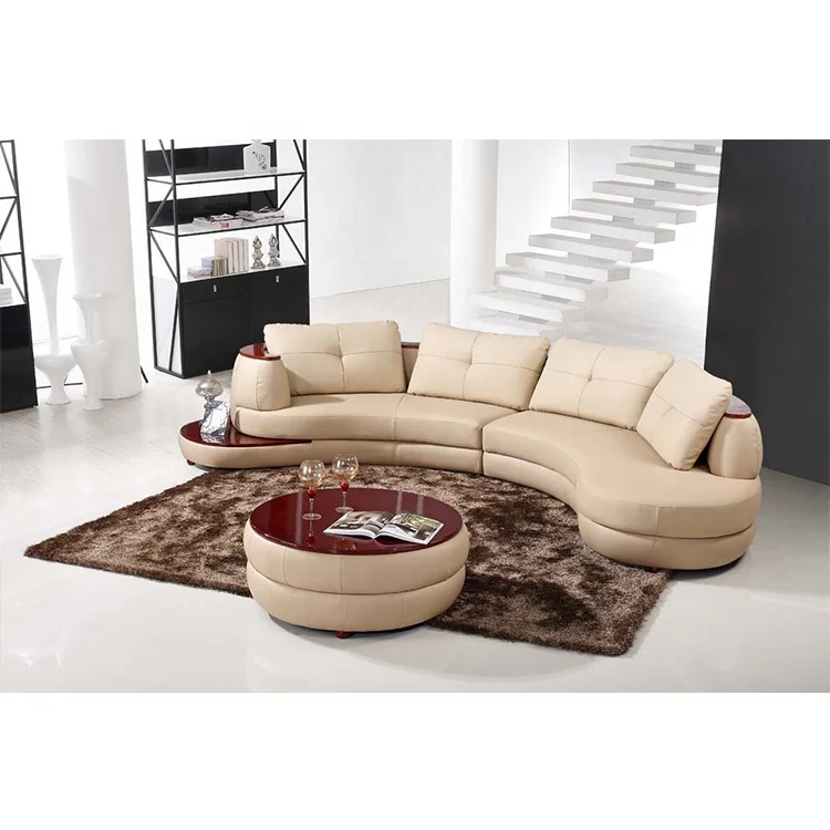 Custom Leather Luxury Round Restaurant Sofa,Hotel Lobby Round Sofa ...