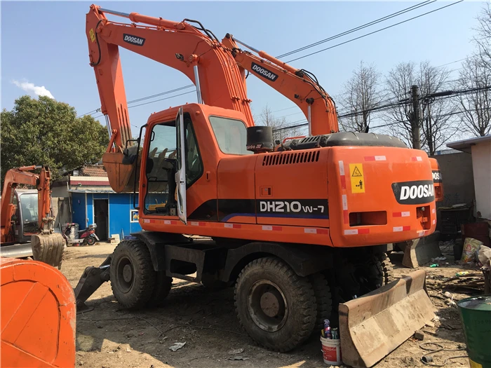 Used Doosan Daewoo Wheel Excavator 210w-7,Doosan Wheel Excavator Dh150w ...