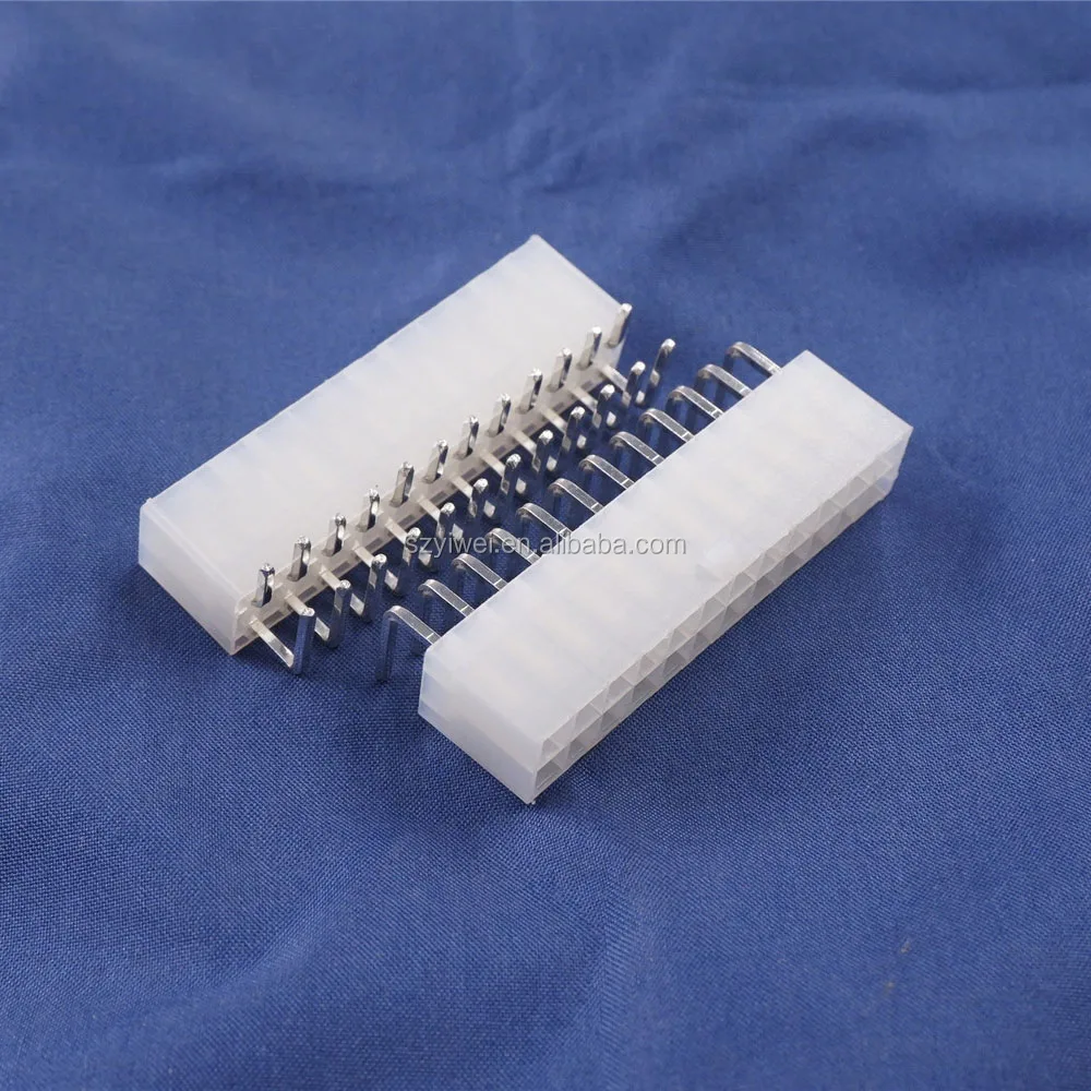 4.20 Mm ATX 24 Pin Header Male Right Angle for Mainboard