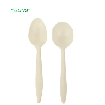 Corn Starch Eco Degradable Plastic Teaspoons,Compostable Cornstarch ...