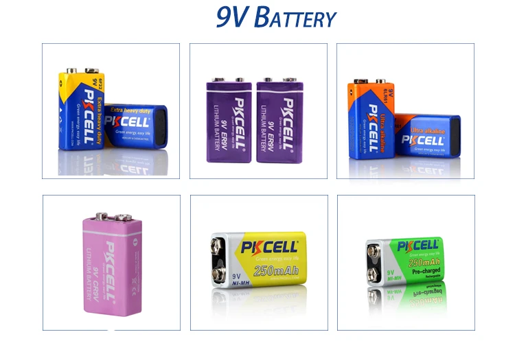 CR9V Limno2 Battery - 1200mah 9V for Multimeter & More