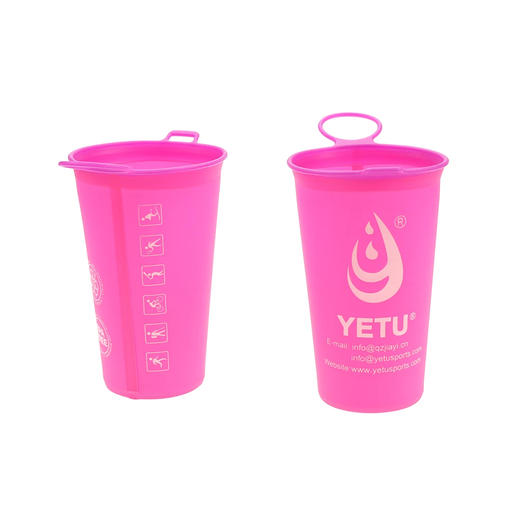 Customized Reusable Soft Drinking Collapsible Water Cup Cups & Saucers ...