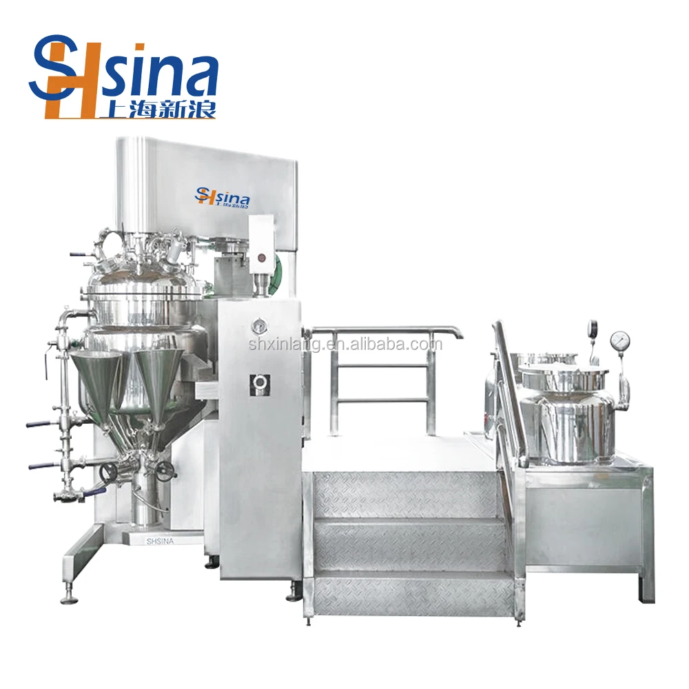 Face Cream Machine Vacuum Homogenizing Emulsifier Liquid Soap Mixing ...