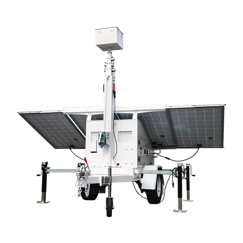 Trailer Mounted Solar Power System for CCTV and Lighting