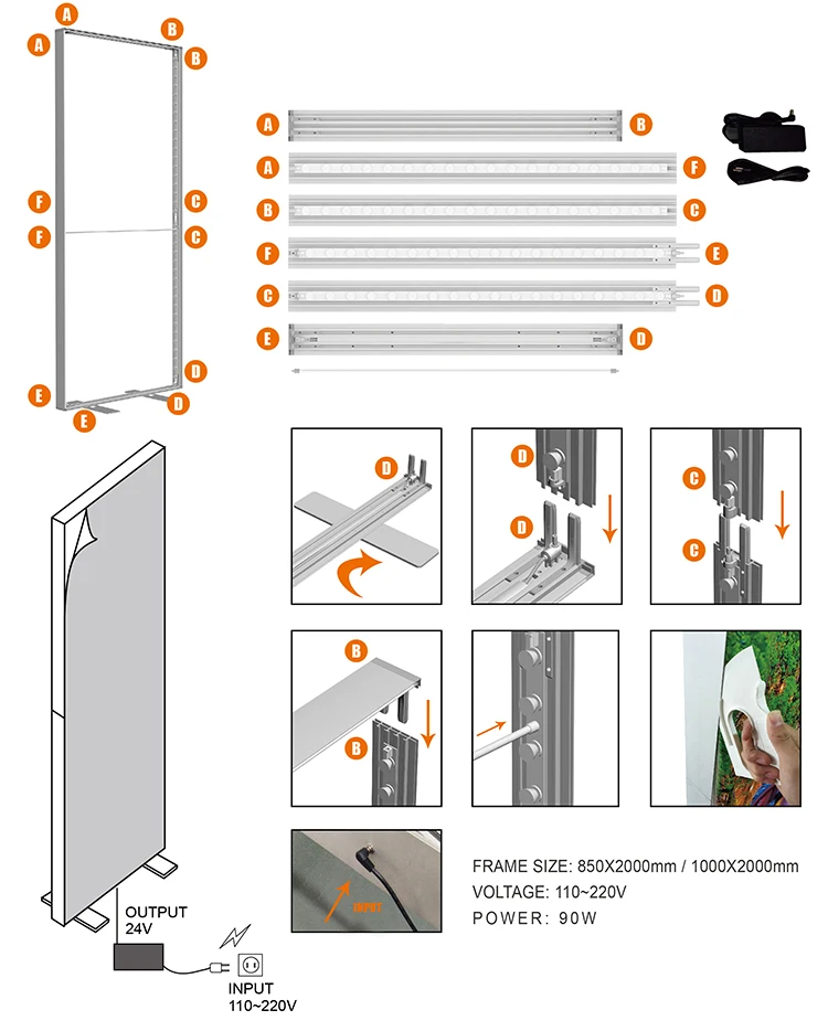 High Quality Signage Outdoor Seg Light Box Aluminum Profile Advertising ...