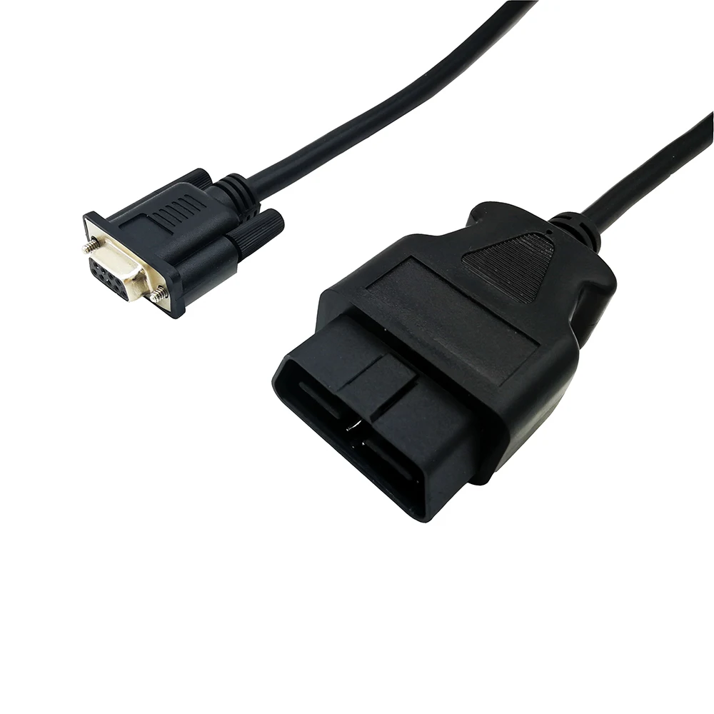 OBD to DB9 Car Diagnostic RS232 Female Port to OBD 16pin Male Cable OBD ...