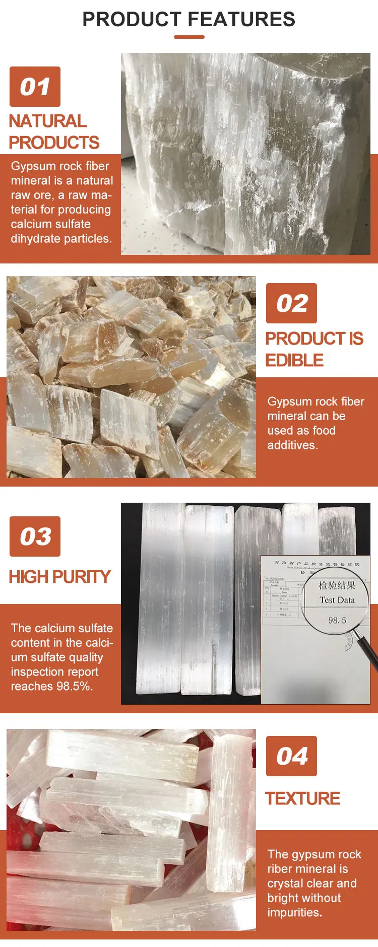 Gypsum Ore - Buy Gypsum Ore,Gypsum Stone Caso4,Natural Gypsum Rock ...