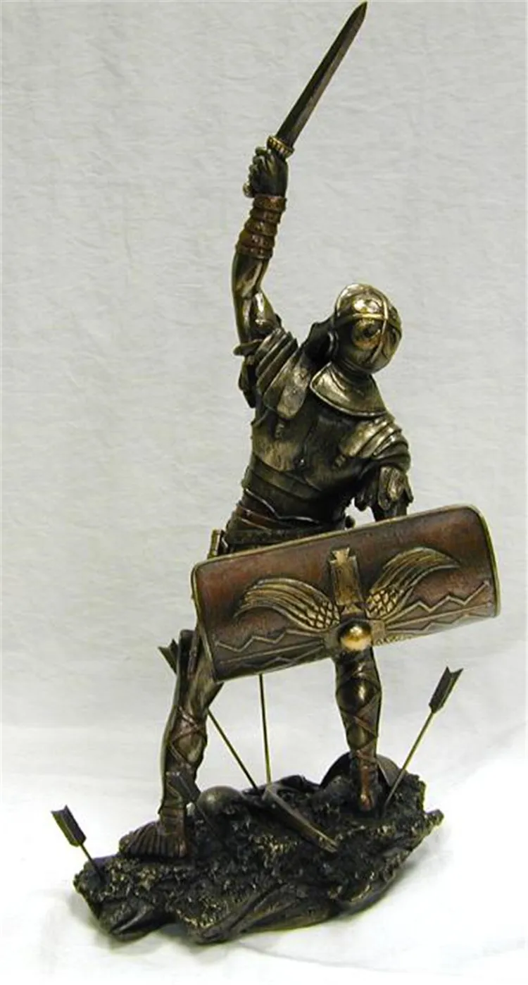 Veronese Design -roman Figure-spartacus(bronze + Color) - Cold Cast ...