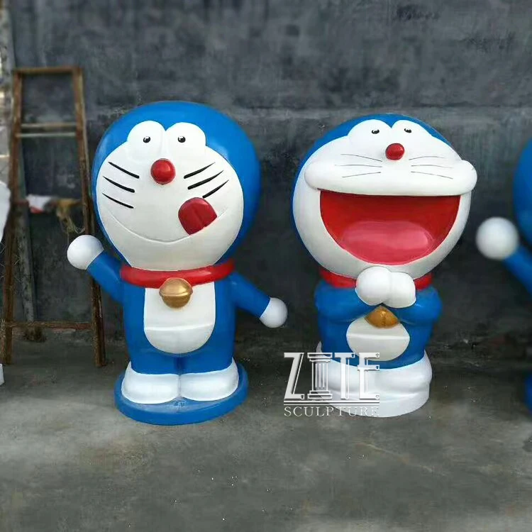 Doraemon Statue in Sea - Life Size Fiberglass Sculpture