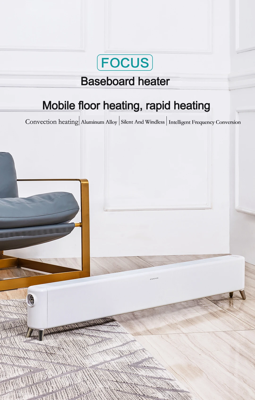 Q3-E 2000W Free Standing Waterproof Home Room Heater Electric Digital ...