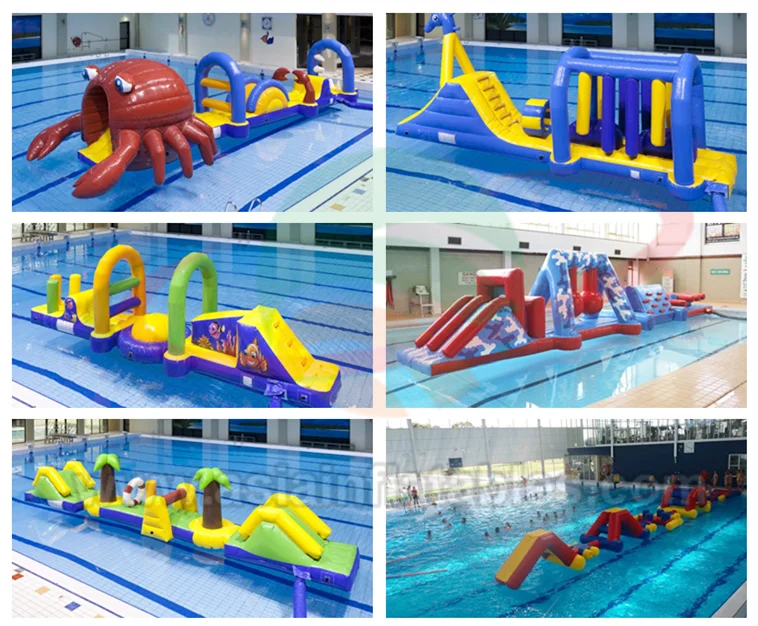 Inflatable Pool Obstacle Course - Fun for Kids & Adults