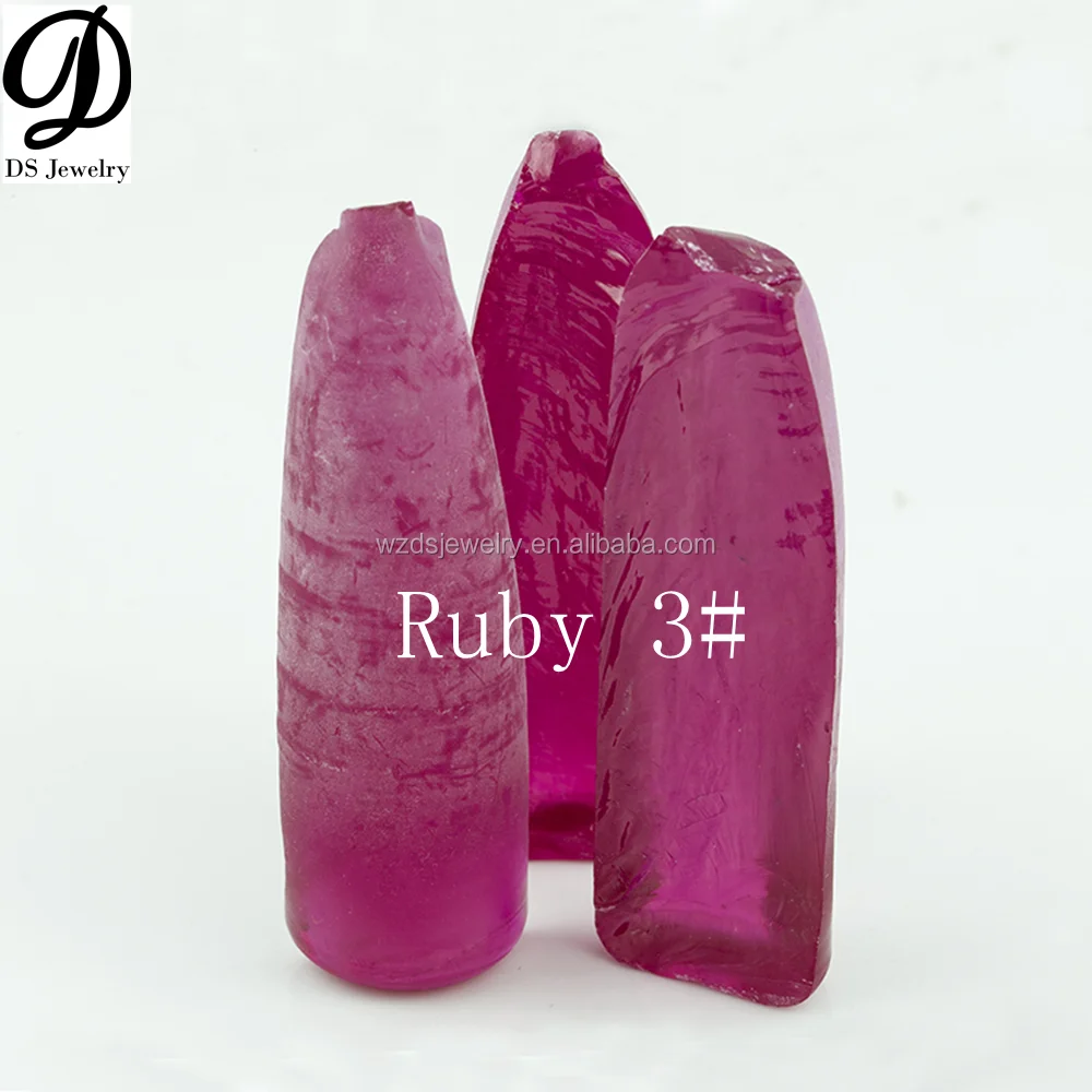 Synthetic Rough Ruby 8# Deep Red Raw Corundum - Buy Synthetic Ruby ...