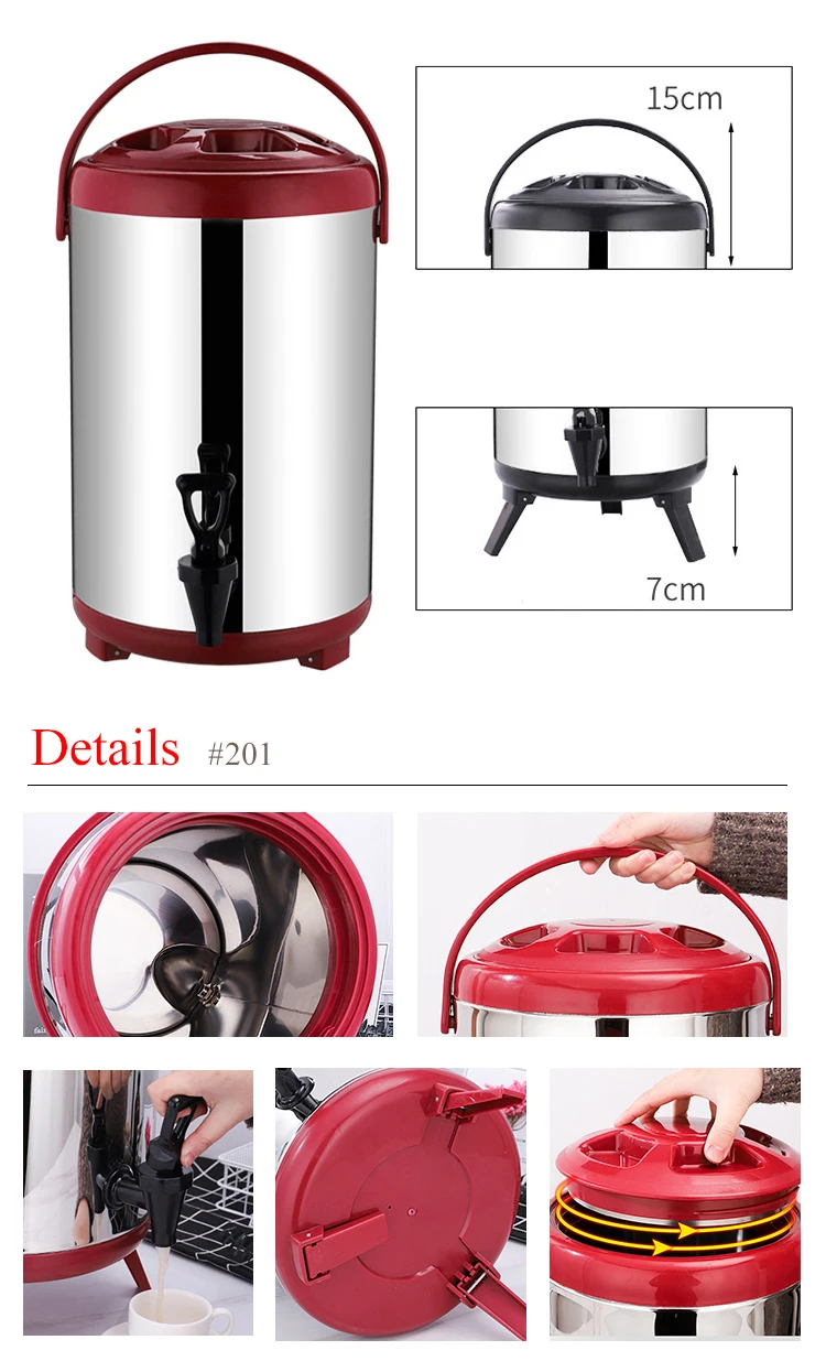 Victore Milk Tea Insulated Barrel Water Buckets Cool And Hot Drinks ...
