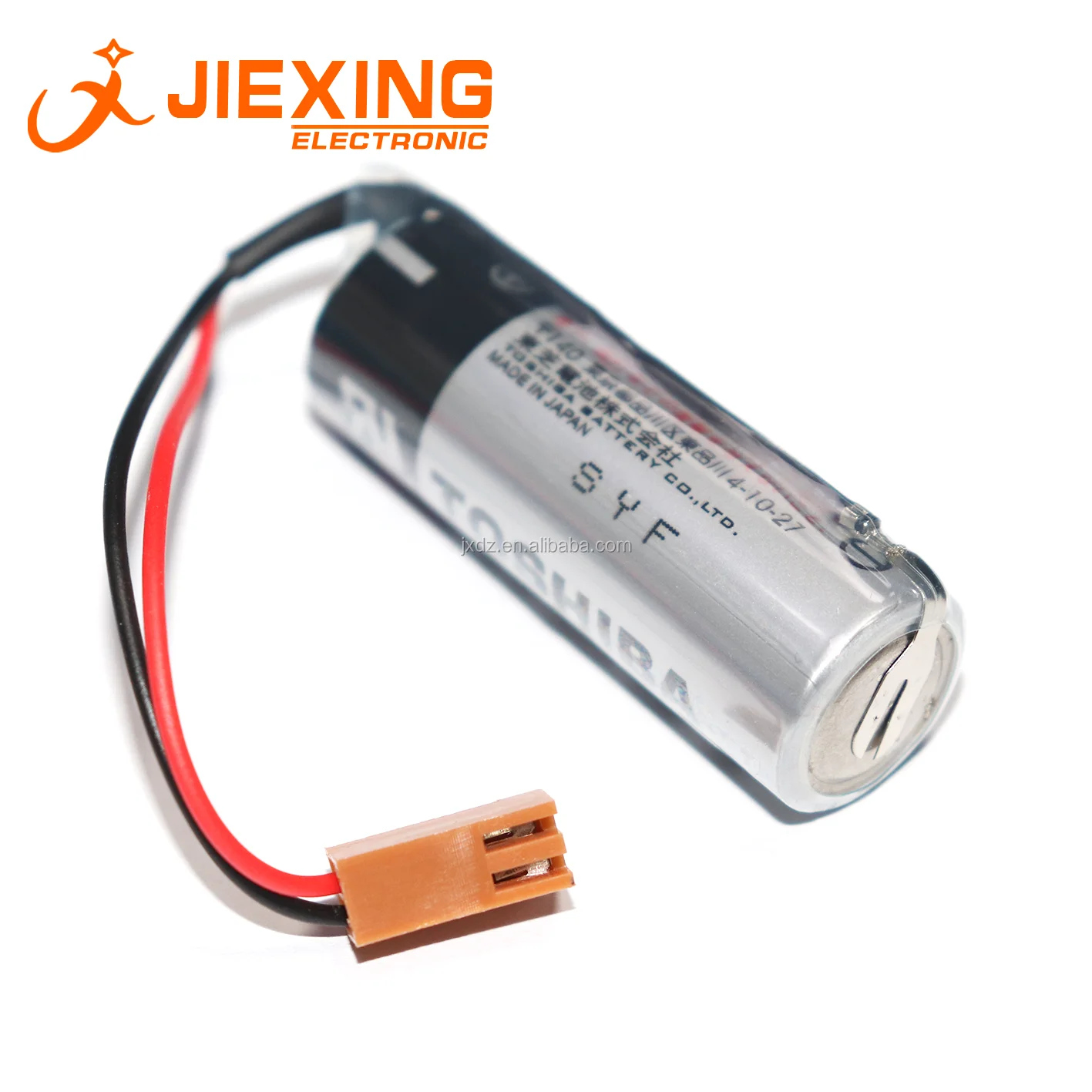 ER17500V 3.6V PLC Ultra Lithium Battery with Brown Connector