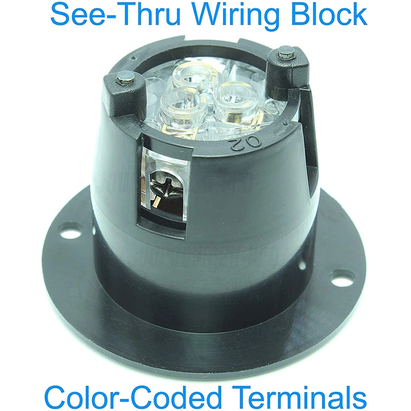 Black Commercial Grade Nema 5-15 125v 15 Amp Flanged Power Outlet ...