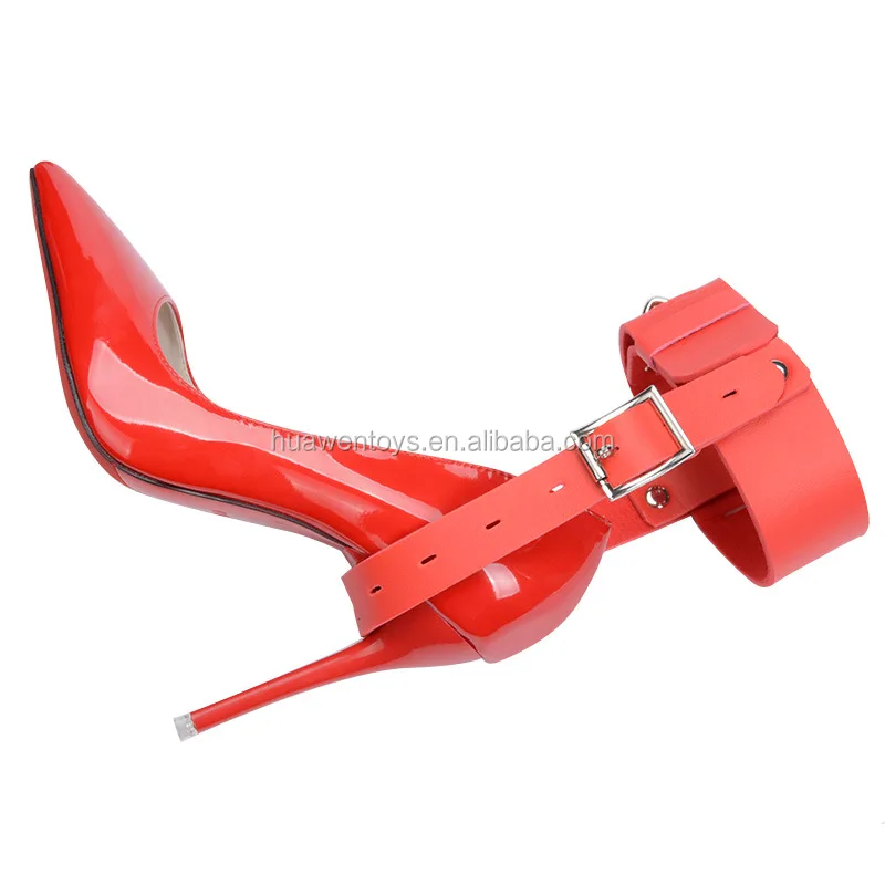 2pcs Adjustable High Heels Shoes Locking Ankle Cuffs Restraint Belt ...