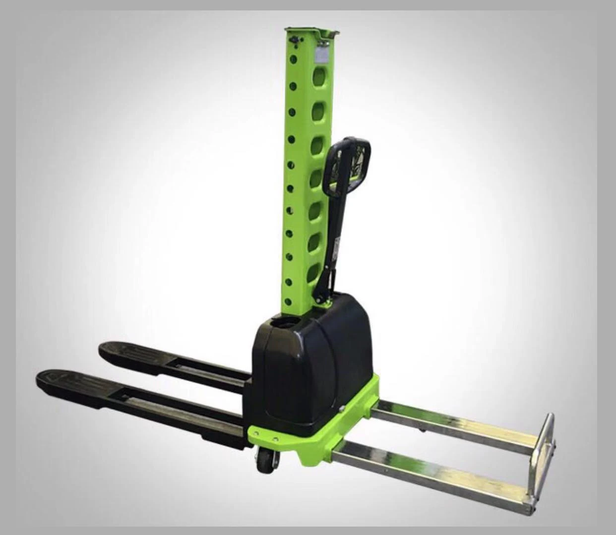 Mini Lift Self Loading Portable Forklift Electric Pallet Stackers