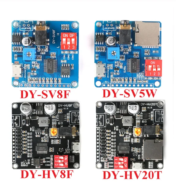 Voice Playback Module MP3 Music Player UART I/O Trigger Amplifier Board ...