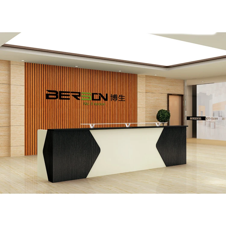 Modern Office Small Reception Desk Office Counter Commercial Reception ...