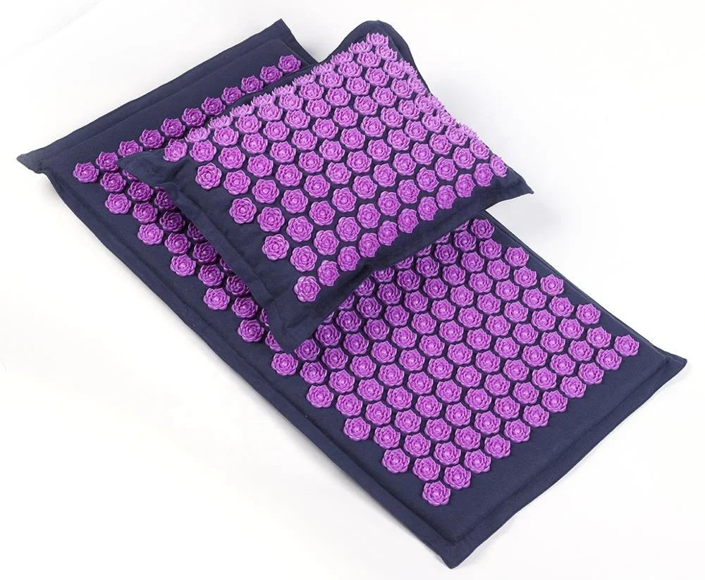 Natural Linen Acupressure Mat Foot Shakti Plastic Spikes Massage ...