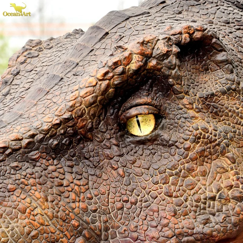 Popular Realistic Animatronic Dinosaur Head Life Size Robot T-rex ...