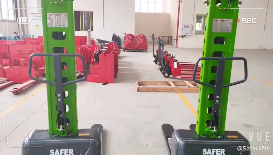New 500kg Self Loading Electric Pallet Stacker Super Pedestrian Stacker ...