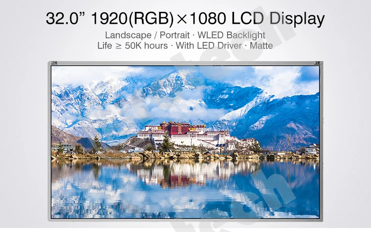 Ld320eun-sem1 Original New 32 Inch Lcd Panel 1920x1080 Ips Lcd Display Lvds Interface For ...